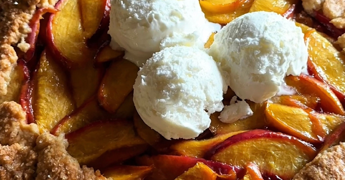 Galette di pesche Ricetta | Cucina Botanica