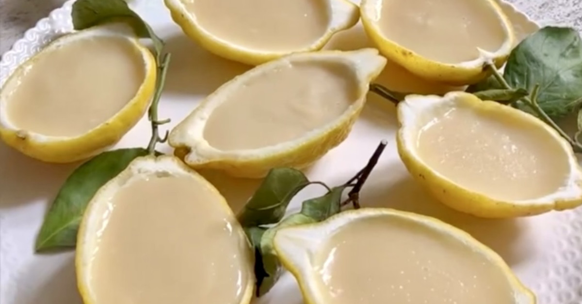 Limoni ripieni di crema al limone Ricetta | Cucina Botanica